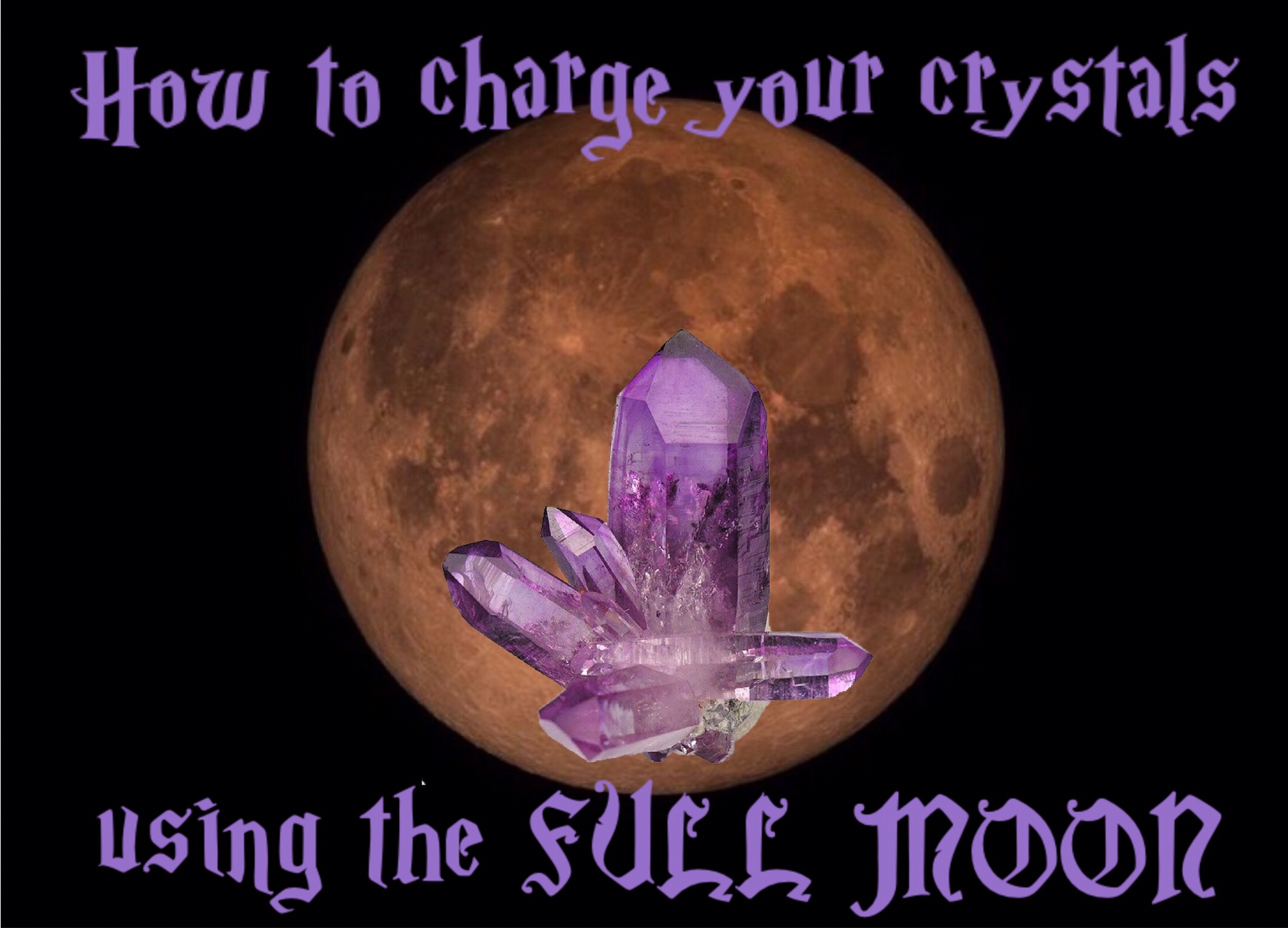 How to charge your stones and crystals using the full moon. | Weird ...